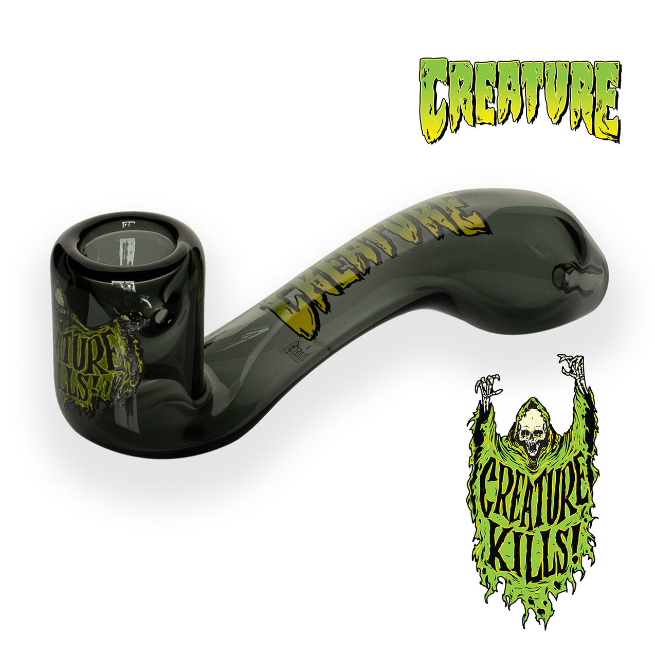 GEAR Premium x Creature 5.5" Reaper Kills Sherlock Pipe | Head Candy ...