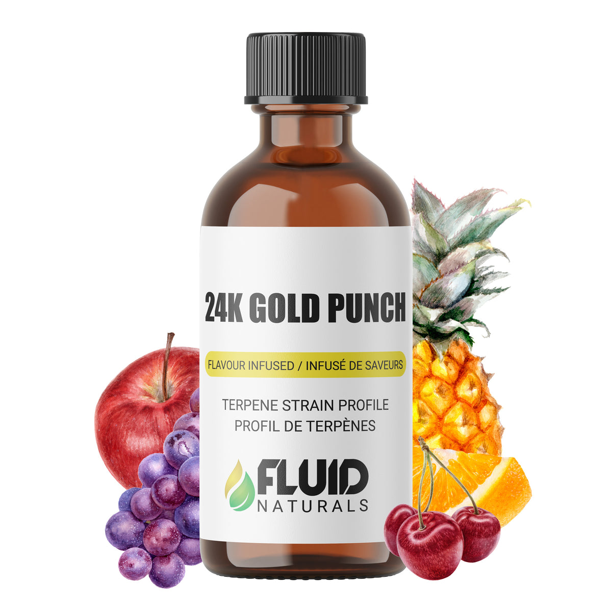 Fluid Naturals Flavour Infused Terpene Strain Profile - 24K Gold Punch ...