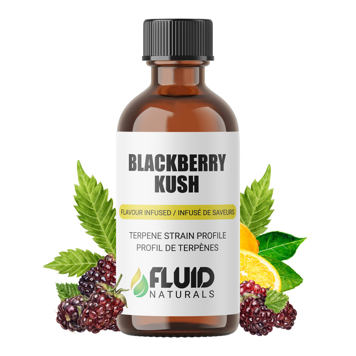 Fluid Naturals Flavour Infused Terpene Strain Profile - Blackberry Kus ...