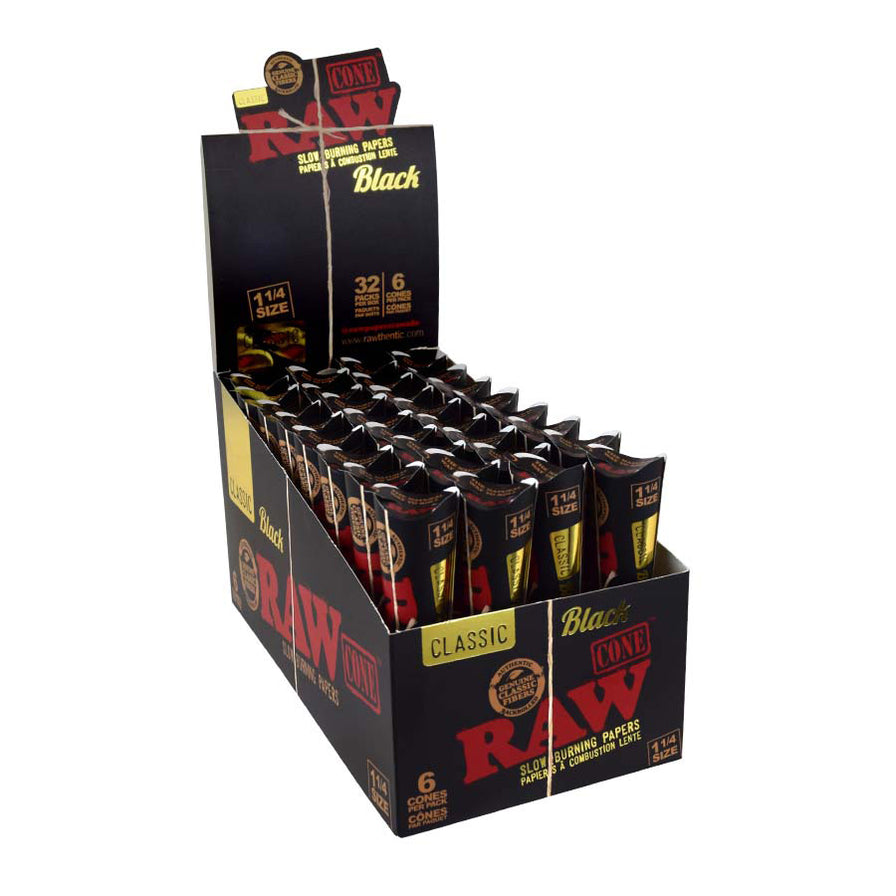 RAW Cone Size Comparison Chart — Head Candy Smoke Shop