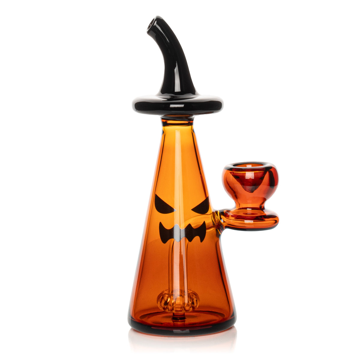 Red Eye Glass 6.5" Halloween Jack Bubbler | Head Candy | Canada — Head ...