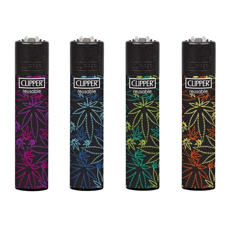 Clipper Lighters Fluorescent Leaves | Head Candy Smoke Shop | Canada