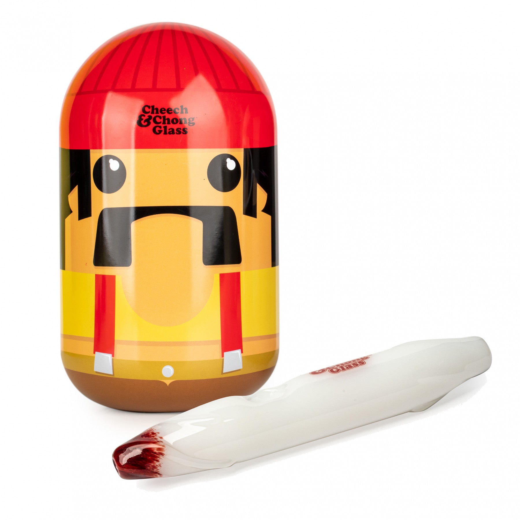 Cheech & Chong Glass 6" Labrador Hand Pipe in Collectible Tin — Head ...