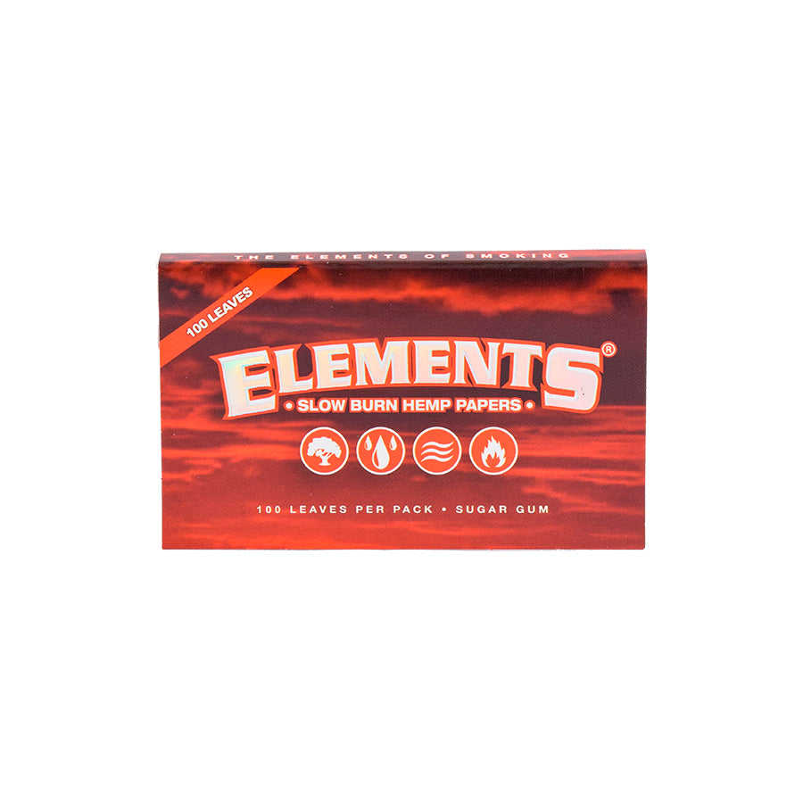 Elements Red Rolling Papers - Single Wide | Head Candy | Canada — Head ...