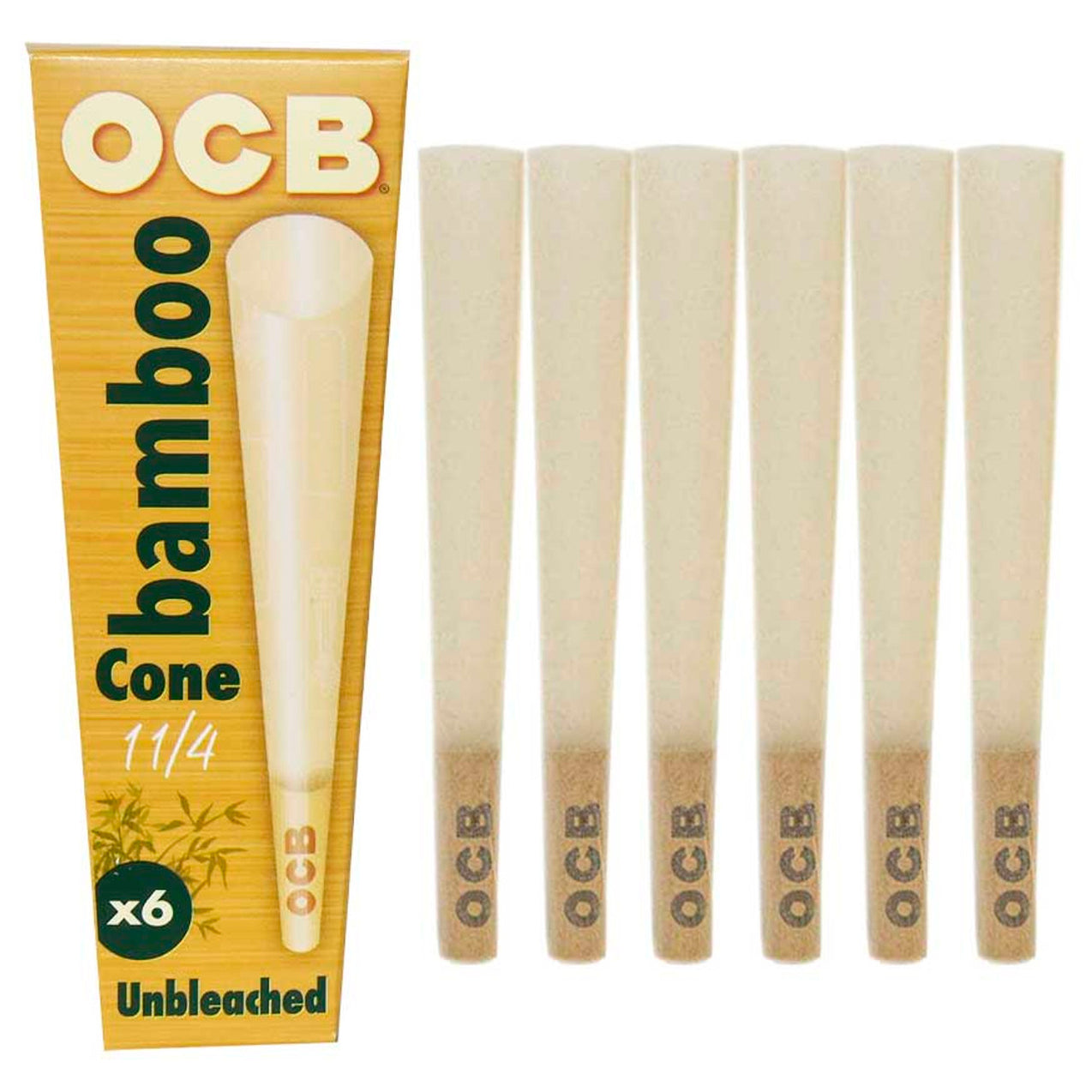 OCB Bamboo Pre-Rolled Cones - 1¼ | Head Candy | Canada — Head Candy ...