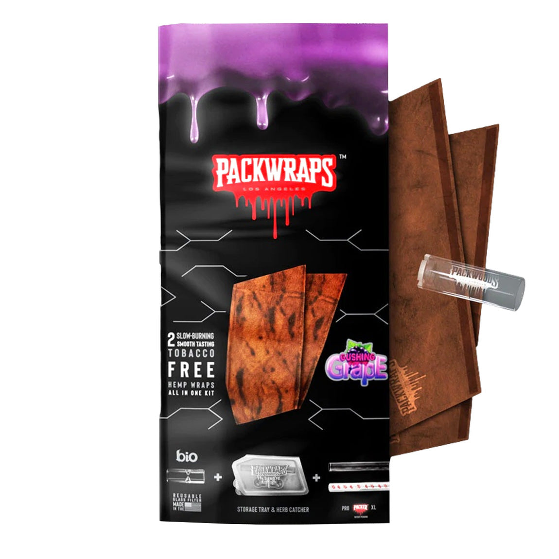 Packwoods Packwraps Hemp Wrap Kit - Gushing Grape | Head Candy — Head ...