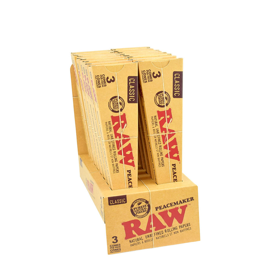 RAW Cone Size Comparison Chart — Head Candy Smoke Shop