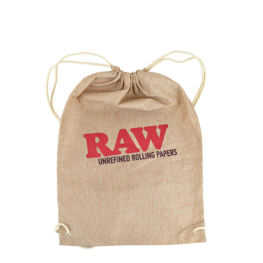 RAW Tan Drawstring Bag | Head Candy Smoke Shop | Canada