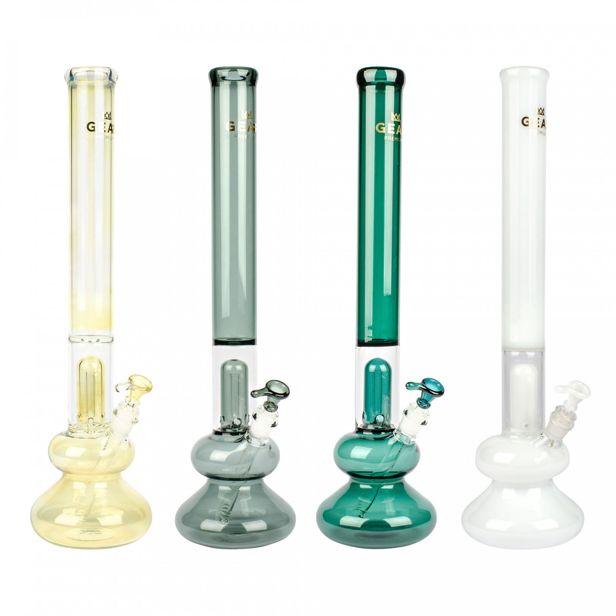 GEAR Premium - 21" Tall Dome Perc Double Bubble Tube Bong | Canada ...