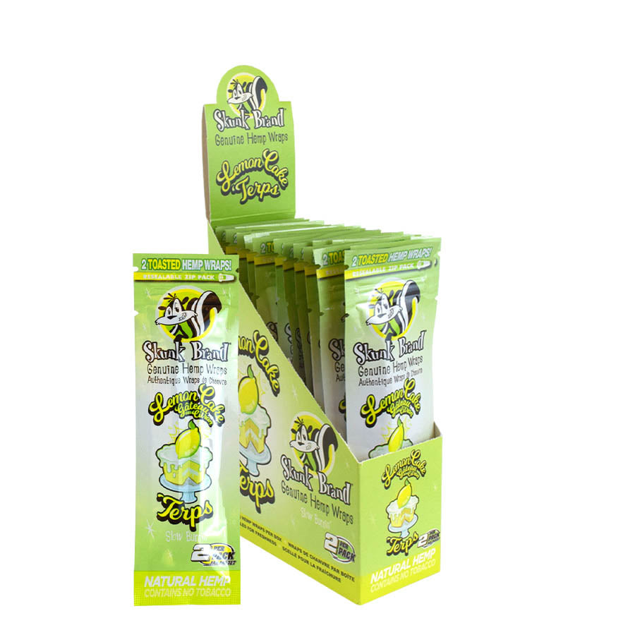 Skunk Terp Enhanced Hemp Wraps - Lemon Cake | Head Candy | Canada ...