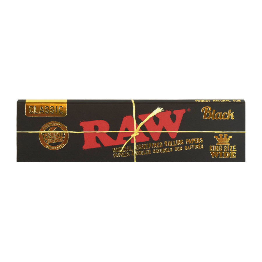 RAW Black Rolling Papers - King Size Wide | Head Candy | Canada — Head ...